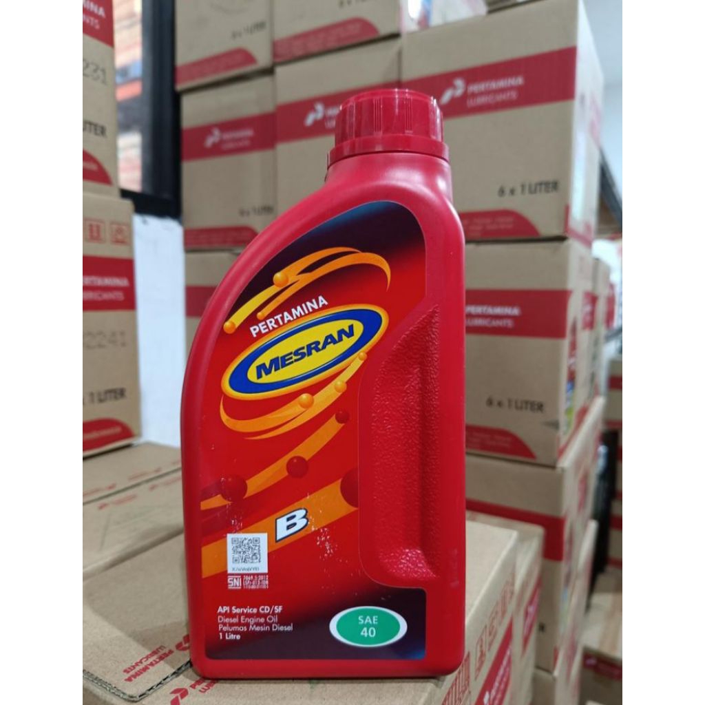 Jual Oli Pelumas Diesel Mesran B40 1Liter Oli Pertamina B 40 1L ...