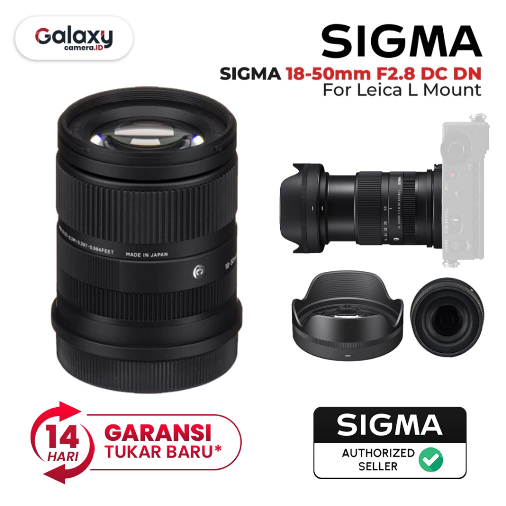 Jual Lensa Sigma 18-50mm F2.8 DC DN For Leica L Mount | Shopee Indonesia