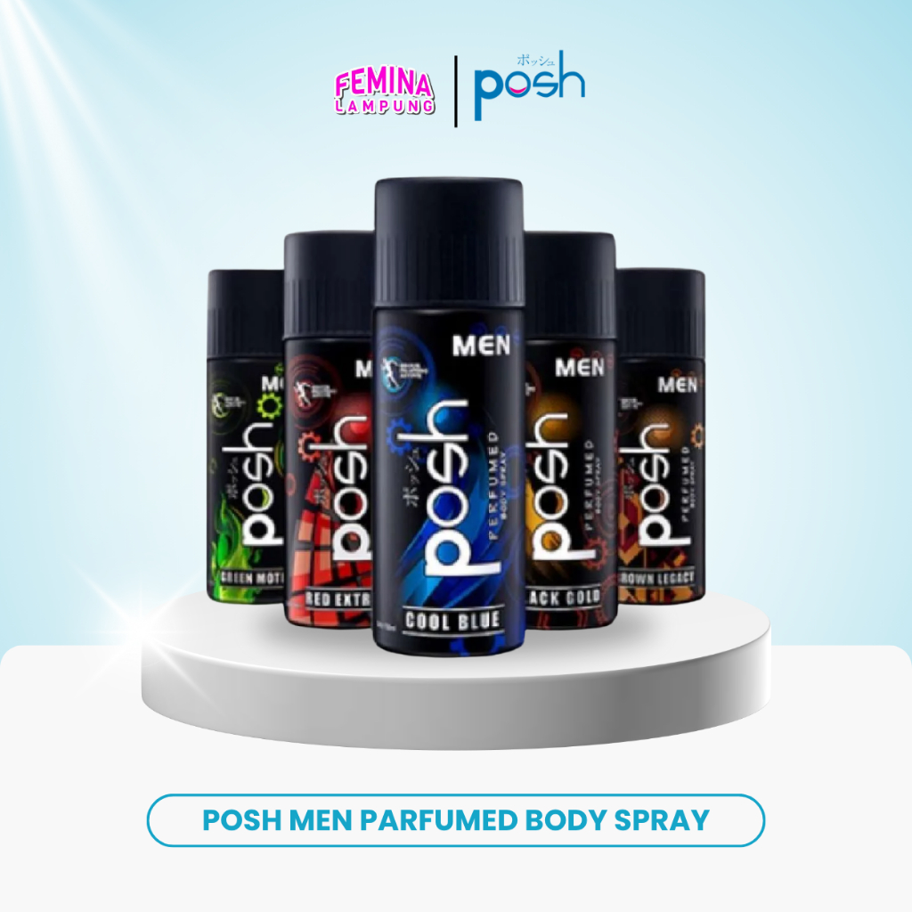 Jual POSH MEN - Perfumed Body Spray 150ml | Shopee Indonesia