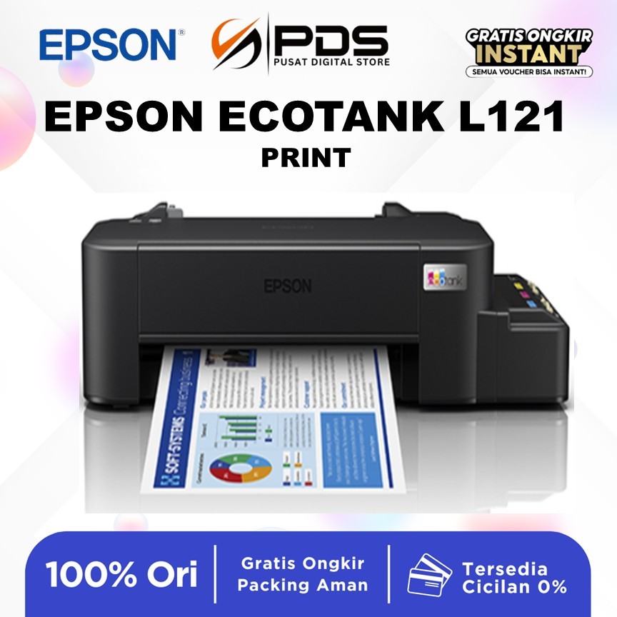 Jual EPSON PRINTER L121 L-121 L 121 INK TANK ECO TANK A4 PRINTER | Shopee Indonesia