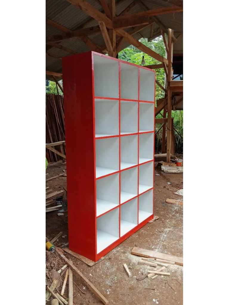 Jual rak susun 10-25 kotak/ rak buku/ rak warung toko sembako/ rak ...