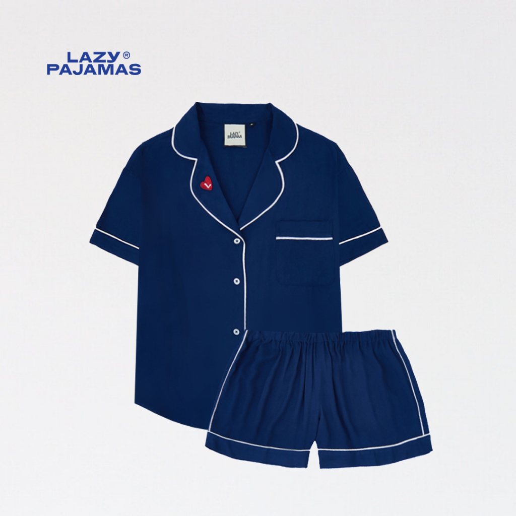 Jual Lazy Pajamas® Classic PLAY Pajamas Set - Navy Blue | Piyama | Baju ...