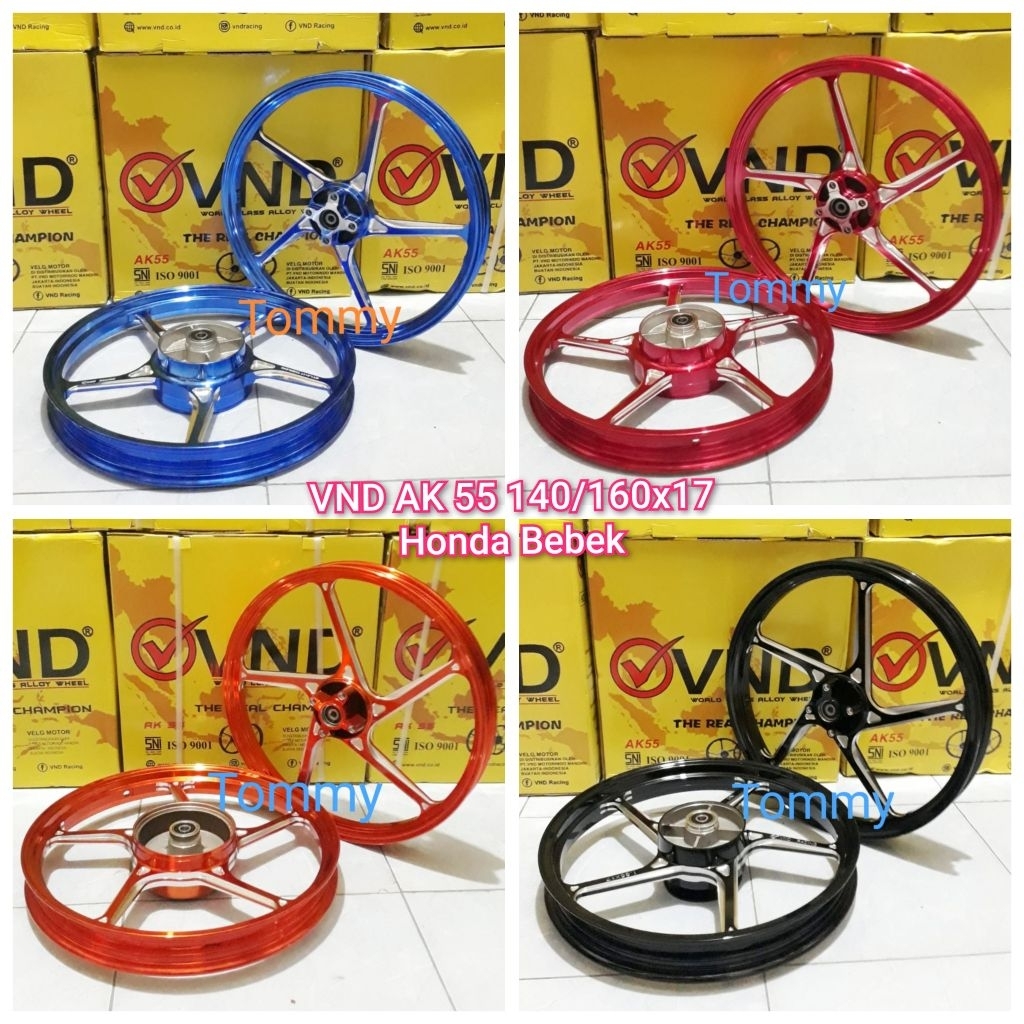 Jual Velg VND AK 55 Ak55 Supra X 110 125 Old New 125 dd Kharisma Fit ...