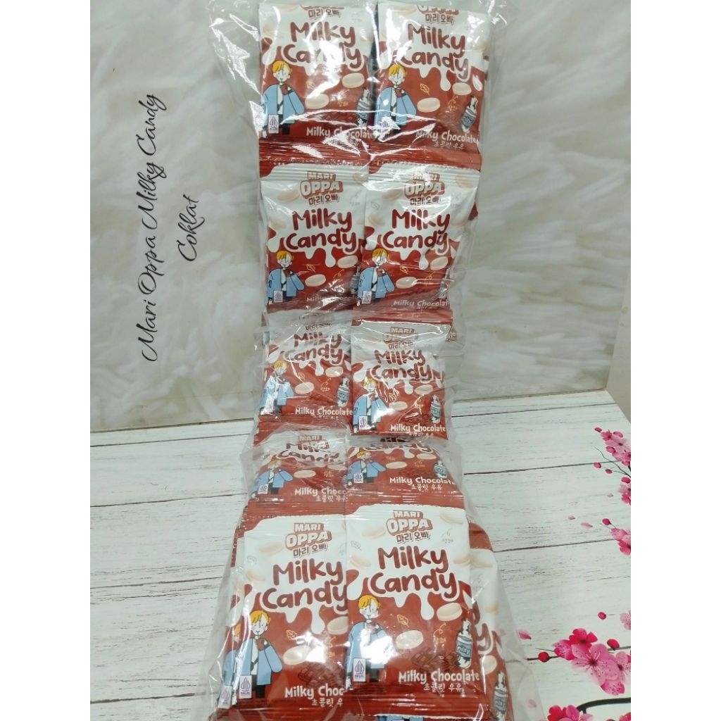 Jual MARI OPPA Permen Milky Candy Rasa Chocolate Uk 12gram@ isi 5 Butir ...