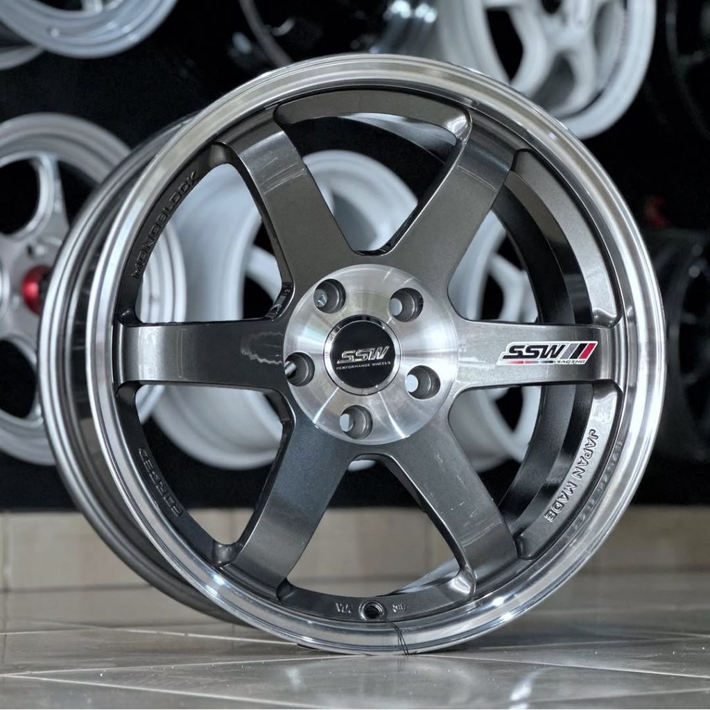 Jual velg racing r18 TE37 SSW ORIGINAL THAILAND LEBAR 9,5 ET 25 PCD 5X114,3 velg racing mobil ...