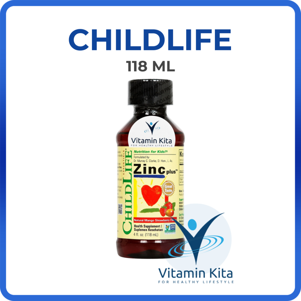 Jual CHILD LIFE ZINC PLUS NATURAL MANGO STRWABERRY FLAVOUR 118 ML ...