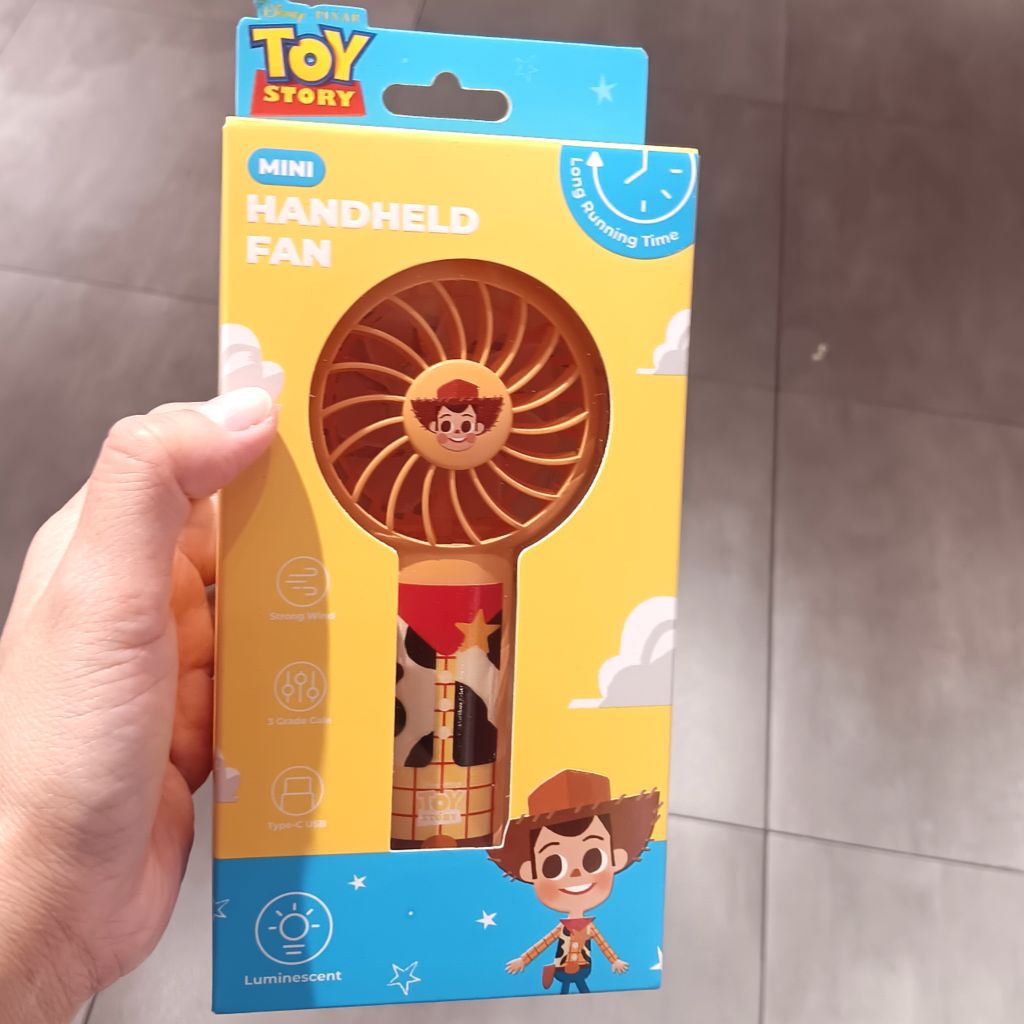 Jual MINI HANDHELD FAN TOY STORY / MINI PORTABLE FAN TOY STORY WOODY ...