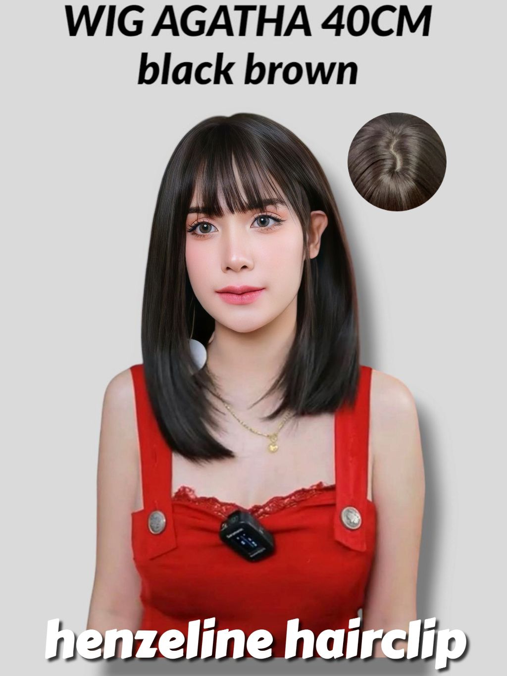 Jual [HENZELINE] - KOREAN WIG AGATHA 40CM (BISA REQUEST STYLING WIG ...
