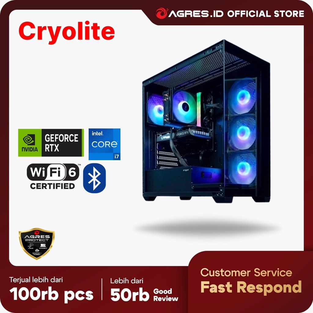Jual AGRES CRYOLITE PC I7 12700F RTX 4060 8G/ 16GB 1TB WINDOWS 11 PRO ...