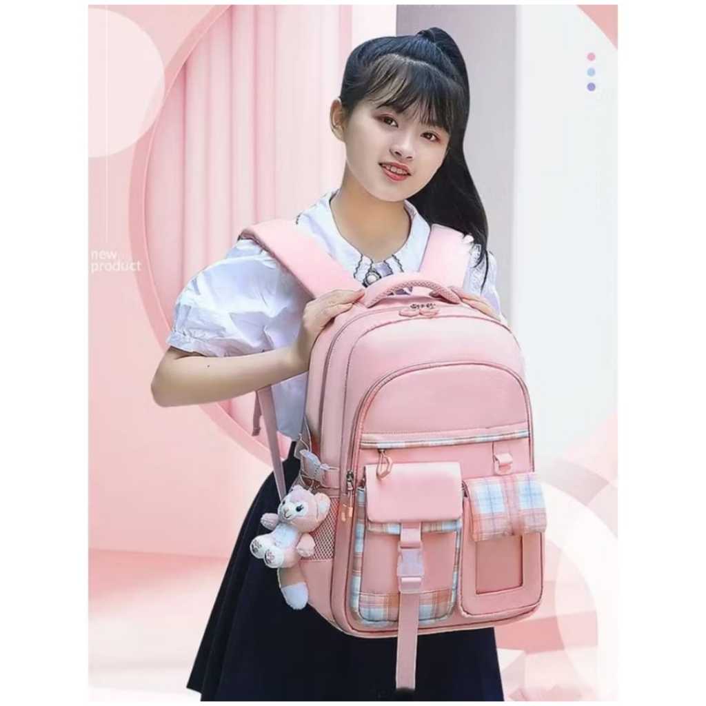 Jual TAS RANSEL MIKA ANAK PEREMPUAN SCHOOL MODEL TERBARU KAPASITAS BESAR TAS SEKOLAH SD SMP ...