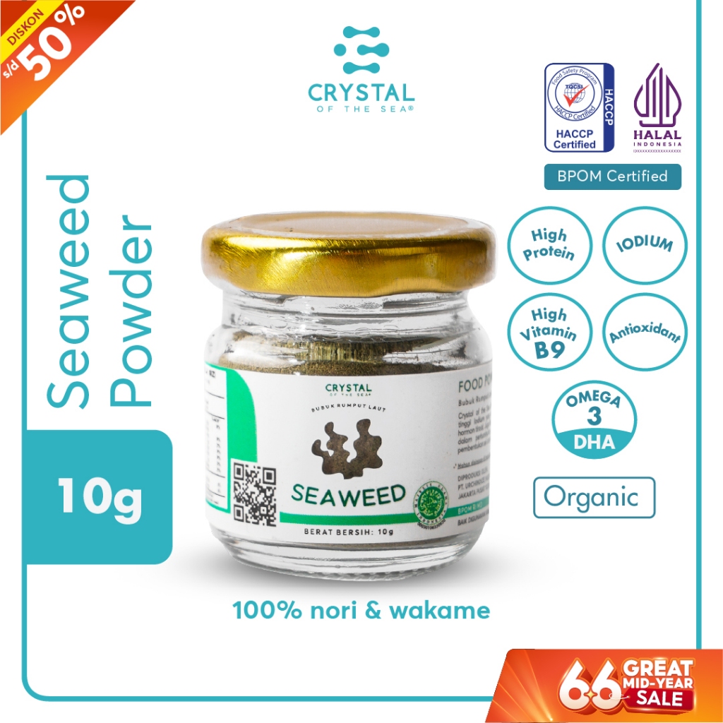 Jual Crystal of the Sea | Seaweed Powder (10GR) (40GR) / Bubuk Rumput ...