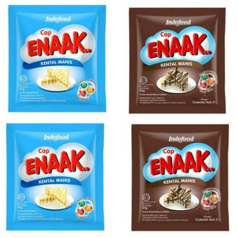 Jual Indofood Cap ENAAK Kental Manis (4 pak/6 pcs) | Shopee Indonesia