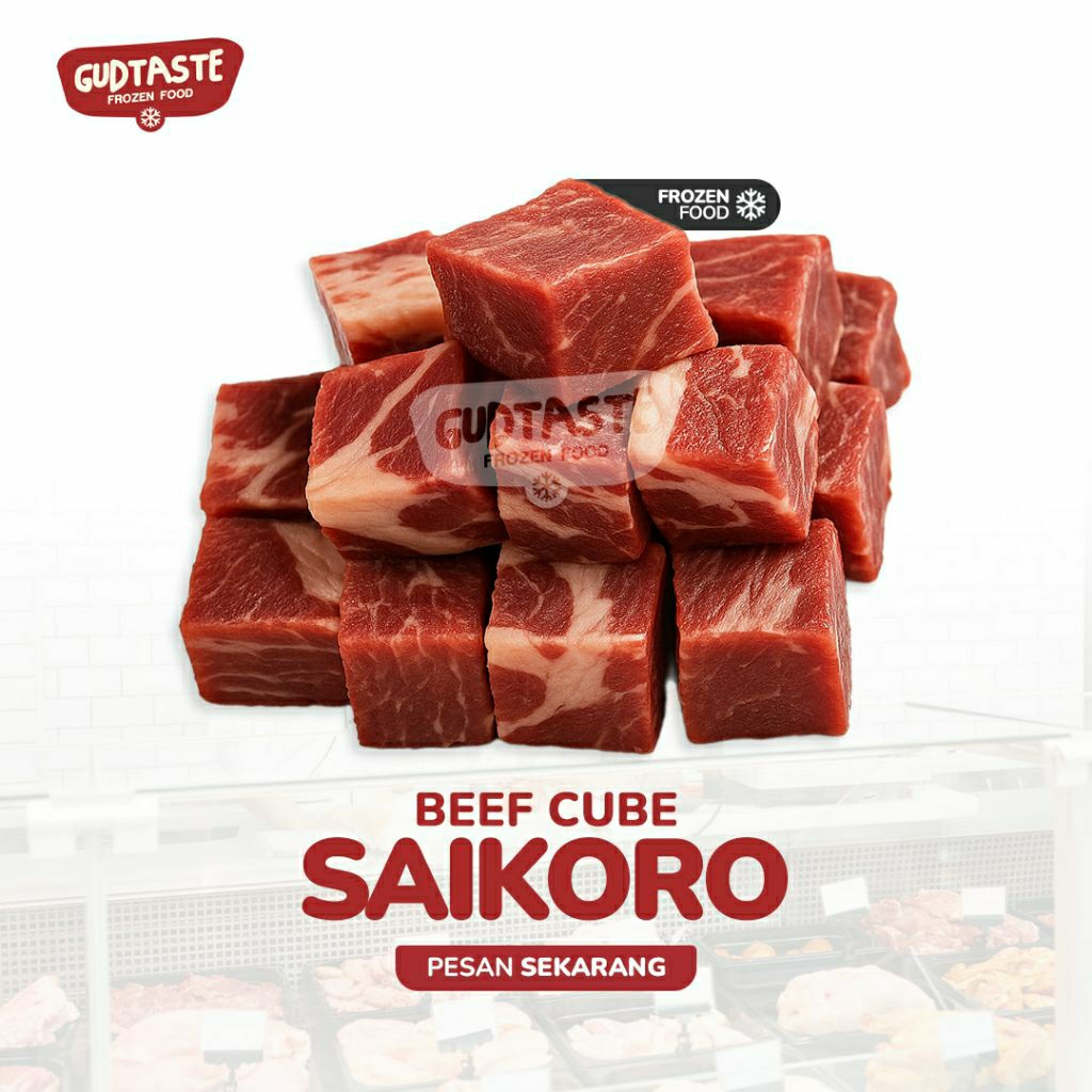 Jual Saikoro Beef - Cube Beef Saikoro 500 Gram - Cube Beef - Daging ...