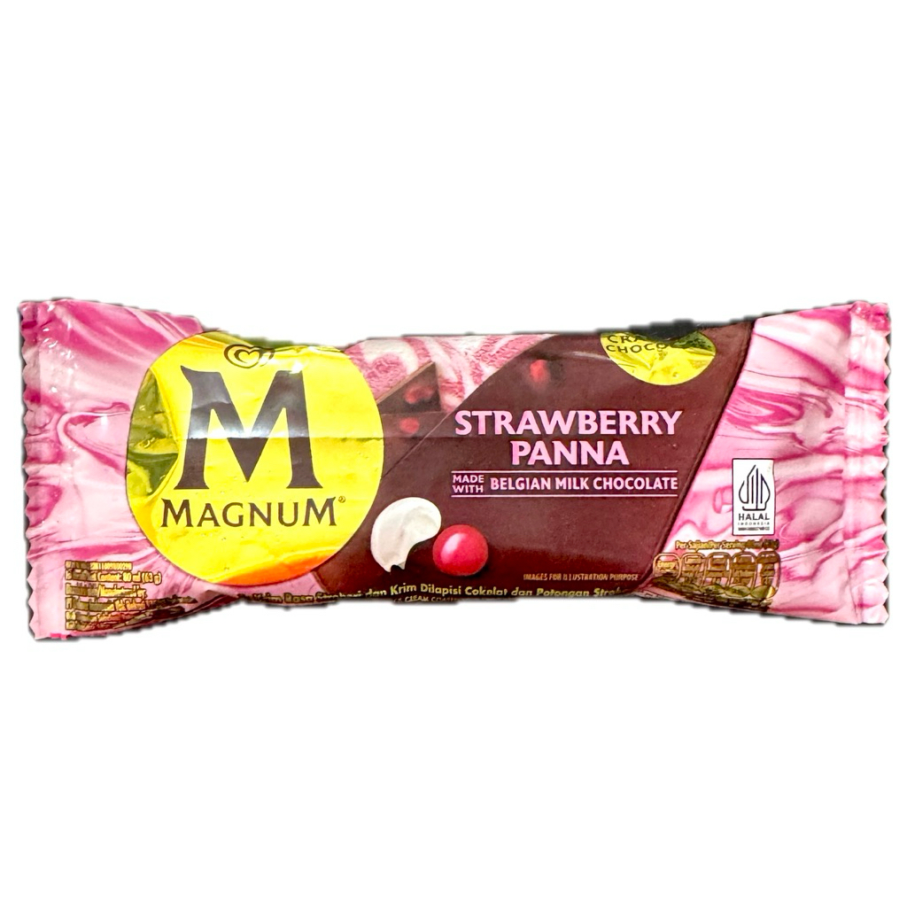 Jual Walls Magnum Strawberry Panna | Shopee Indonesia