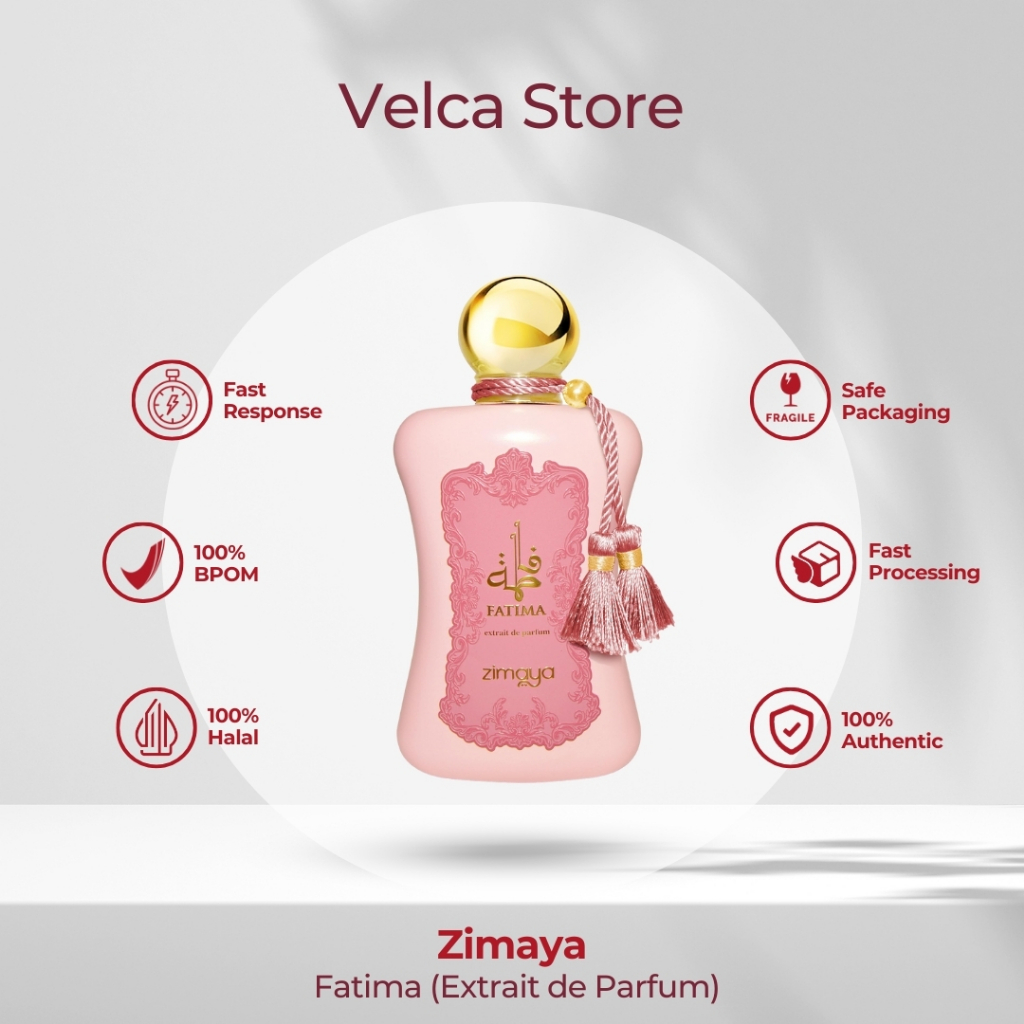 Jual Parfum Zimaya Fatima Pink for Women Extrait de Parfum 100 ml ...