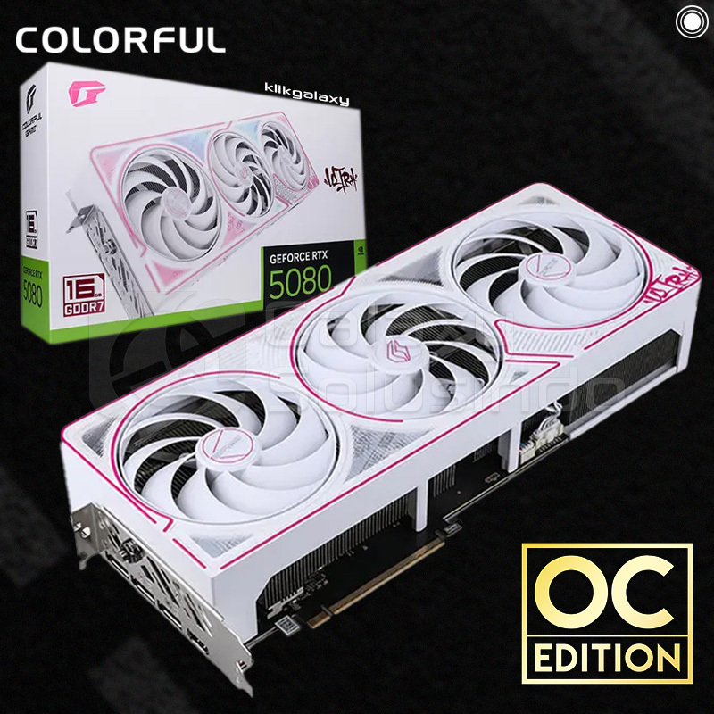Jual COLORFUL GeForce RTX 5080 iGame Ultra W 16GB OC-V GDDR7 White ...