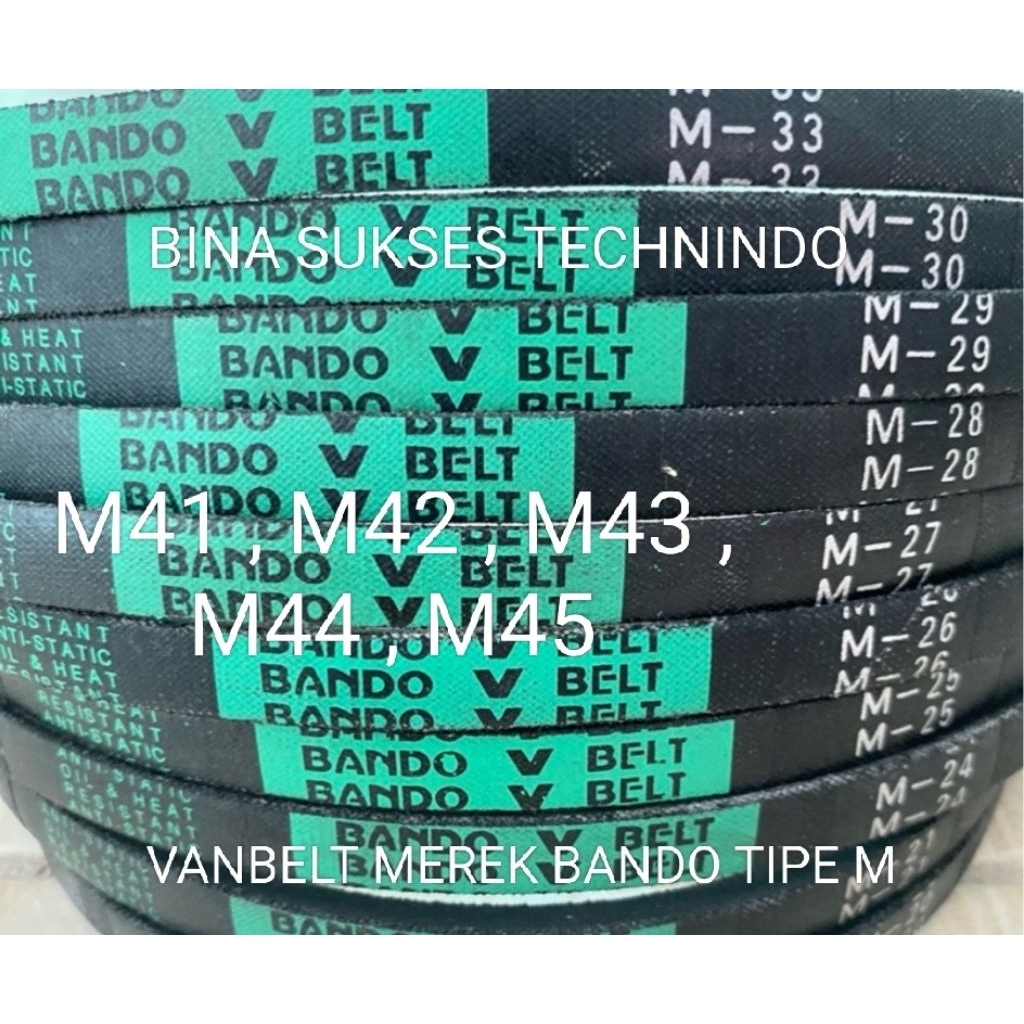 Jual V-BELT BANDO TIPE M41 , M42 , M43 , M44 , M45 / VBELT / V BELT ...