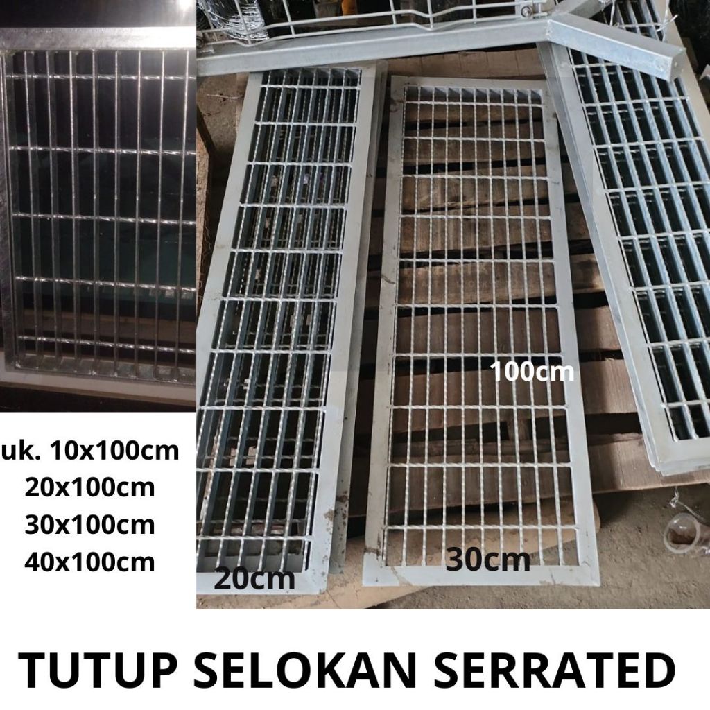 Jual Tutup Selokan Saluran GOT Besi Galvanis Anti Karat Steel Gratimg ...