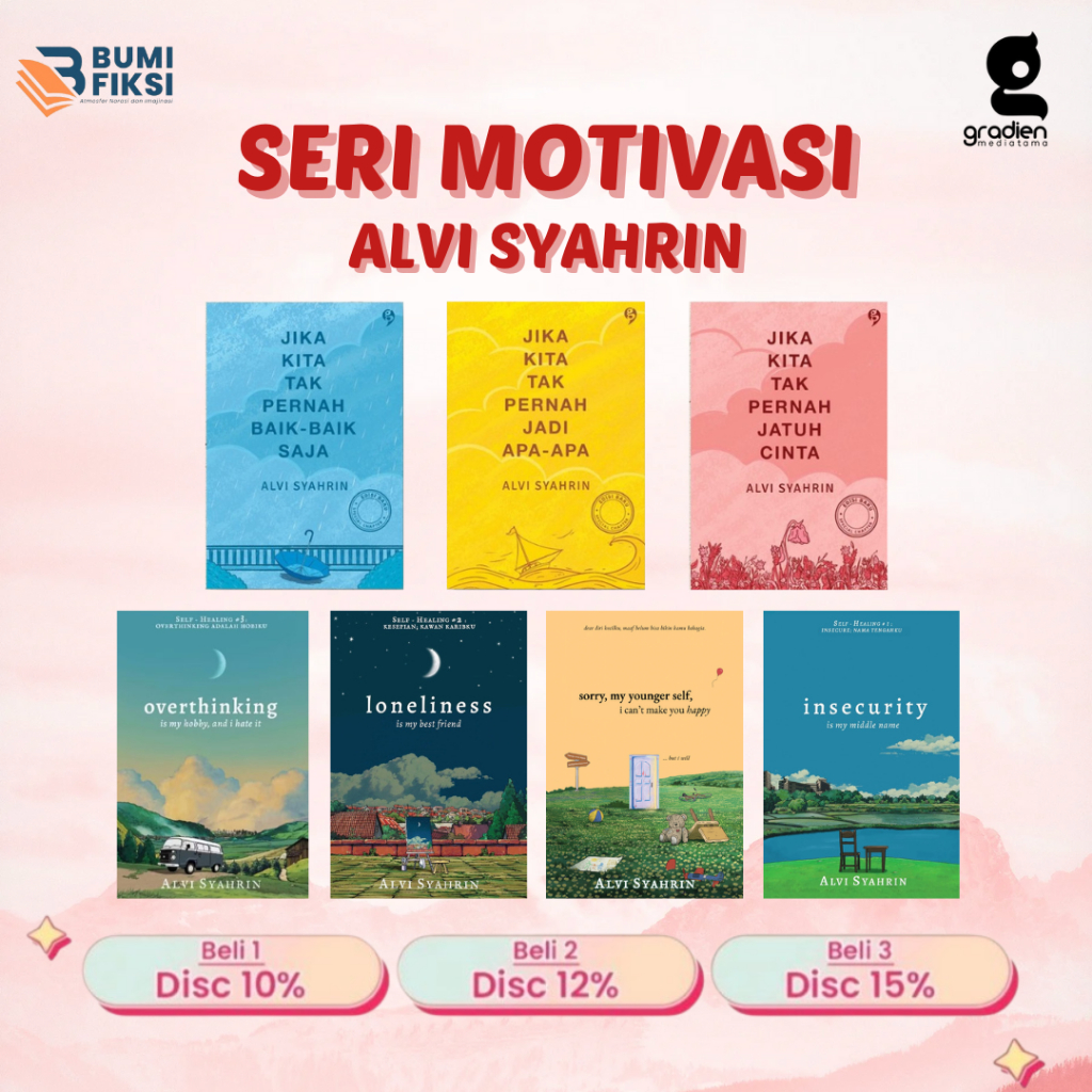 Jual [Promo] Seri Buku Motivasi Alvi Syahrin : Overthinking, Loneliness ...
