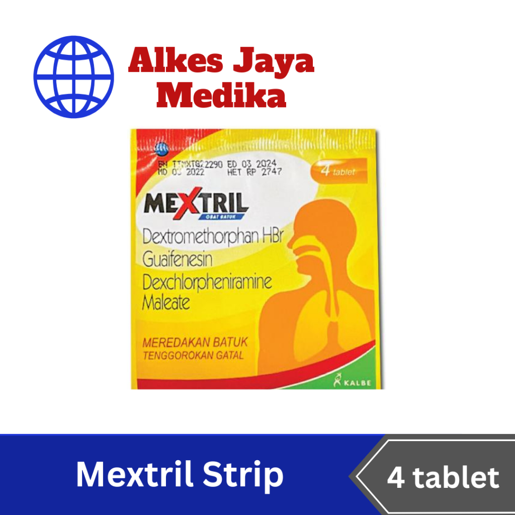 Jual Mextril Isi 4 Tablet - Obat Batuk Dan Pilek | Shopee Indonesia