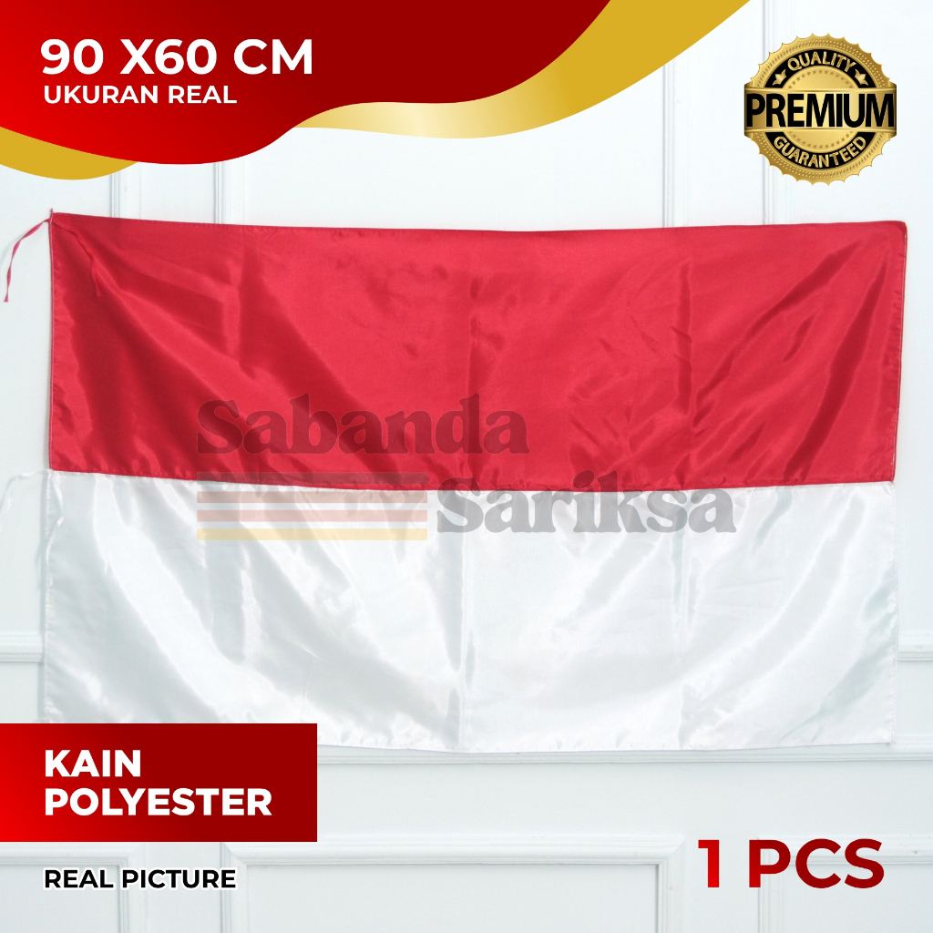 Jual Bendera Merah Putih | Polyester | 90 x 60cm | 1 Pcs | Shopee Indonesia