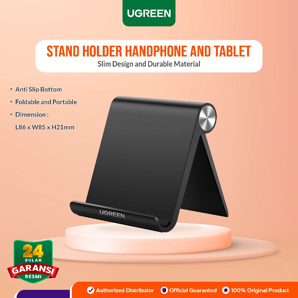 Jual UGREEN 50747 Stand Phone Holder Adjustable 4"- 9" Inch Handphone ...