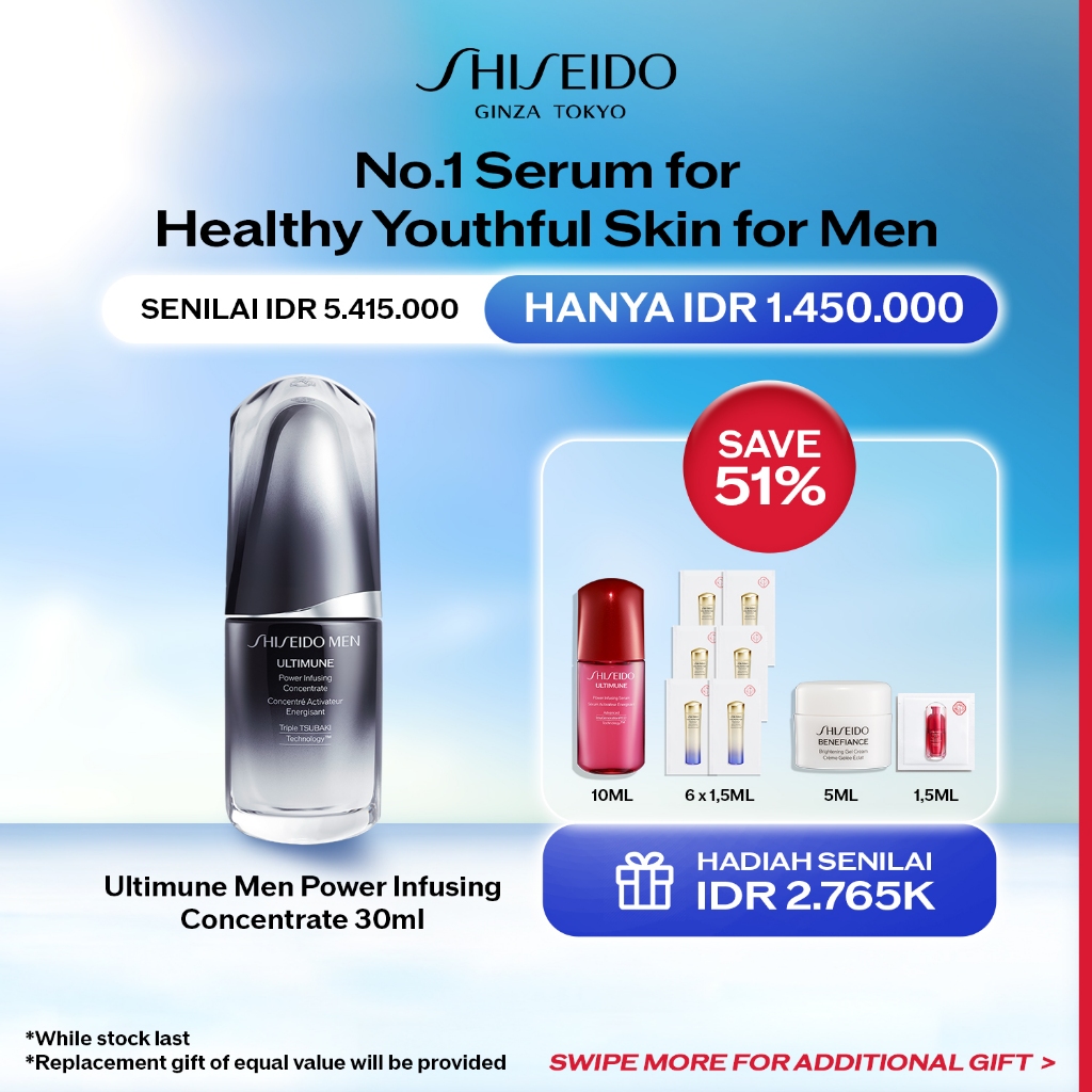 Jual Shiseido Ultimune Men Power Infusing Concentrate Serum 30ml ...