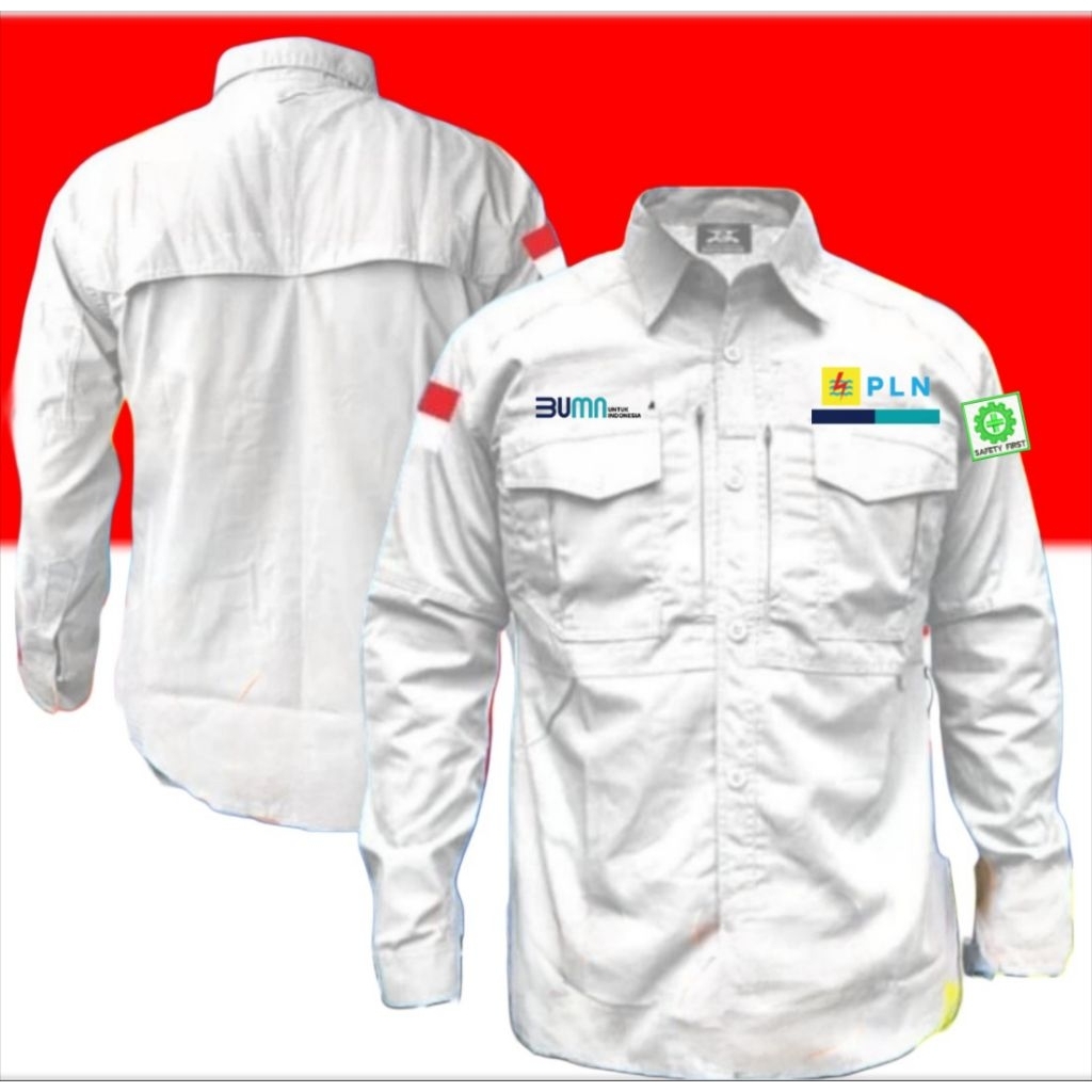 Jual kemeja tactical PLN baju tactical PLN seragam tactical PLN kemeja ...