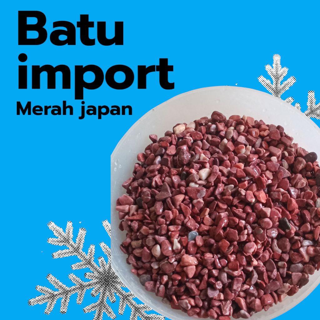 Jual Batu red japan 1kg/Batu alam merah maron/Batu hias aquarium/Batu ...