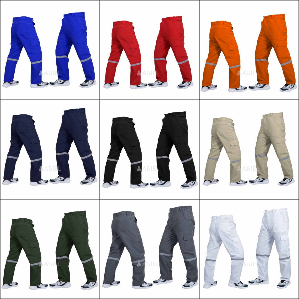 Jual Celana Wearpack Kerja Safety Model Cargo Strip Reflektrif Pinggang ...
