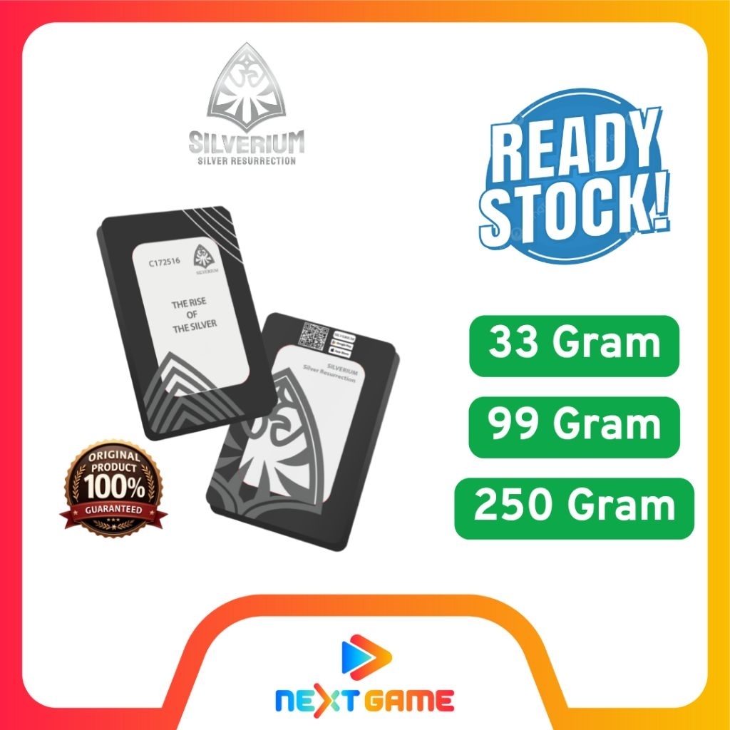 Jual Silverium Logam Mulia Perak Batangan Silver 99 gram, 250 gram ...