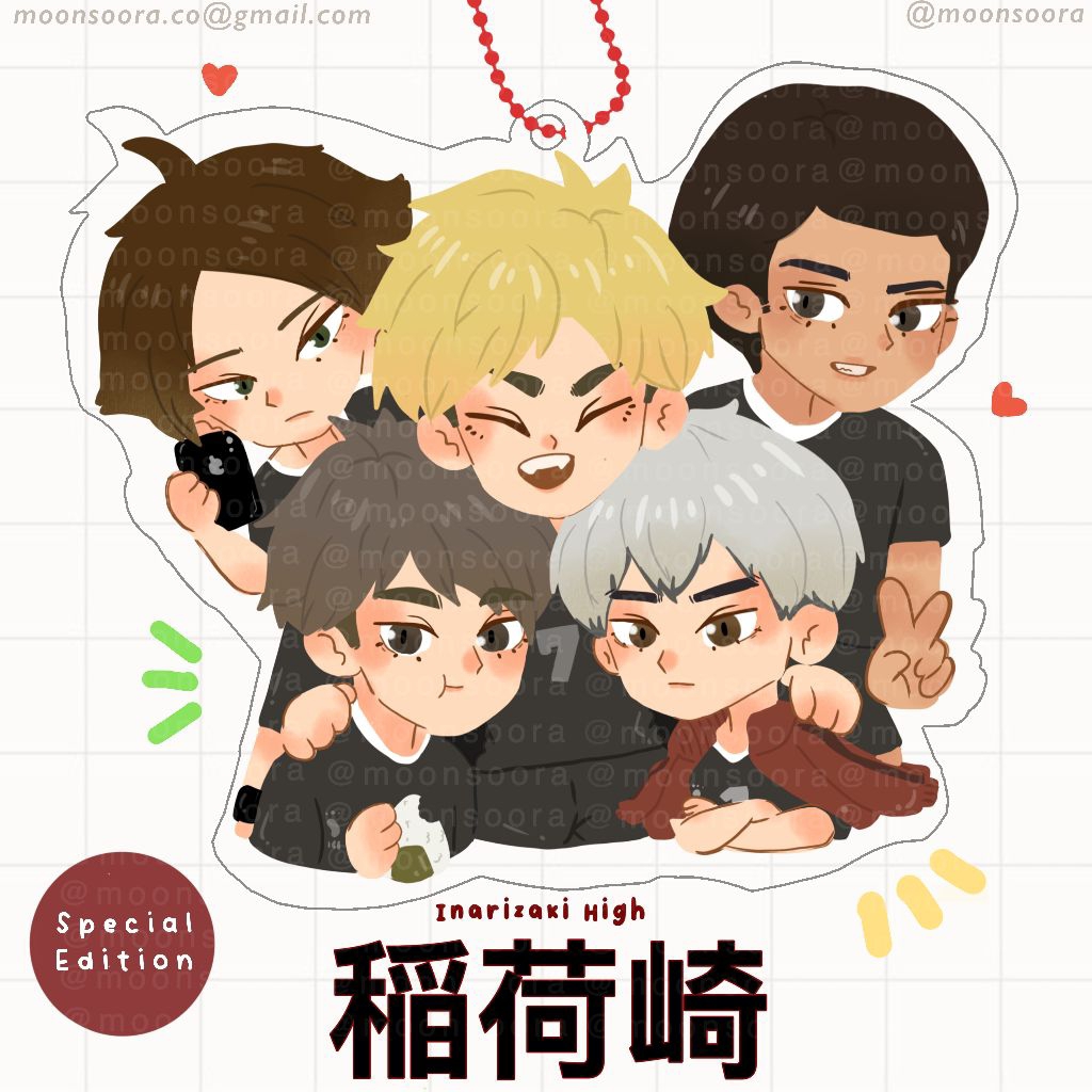 Jual @KURAA.STUDIO - HAIKYUU Inarizaki High - Acrylic Epoxy Keychain ...