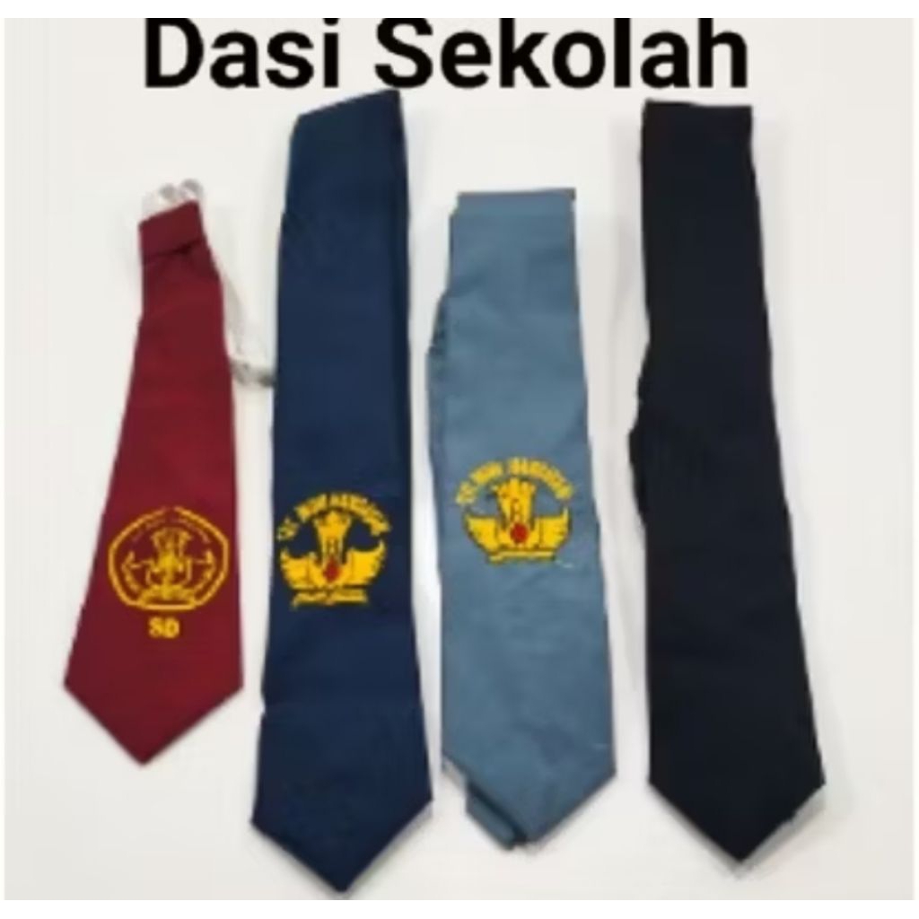 Jual DASI SEKOLAH SD SMP SMA dan dasi hitam polos cowok / cewek / 1 pcs ...