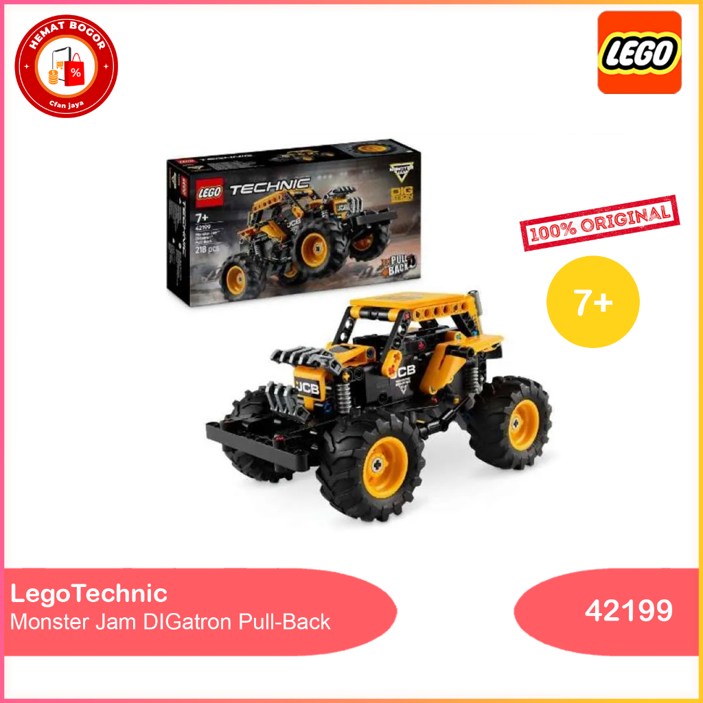 Jual LEGO Technic 42199 Monster Jam DIGatron Pull-Back (218 Pieces ...