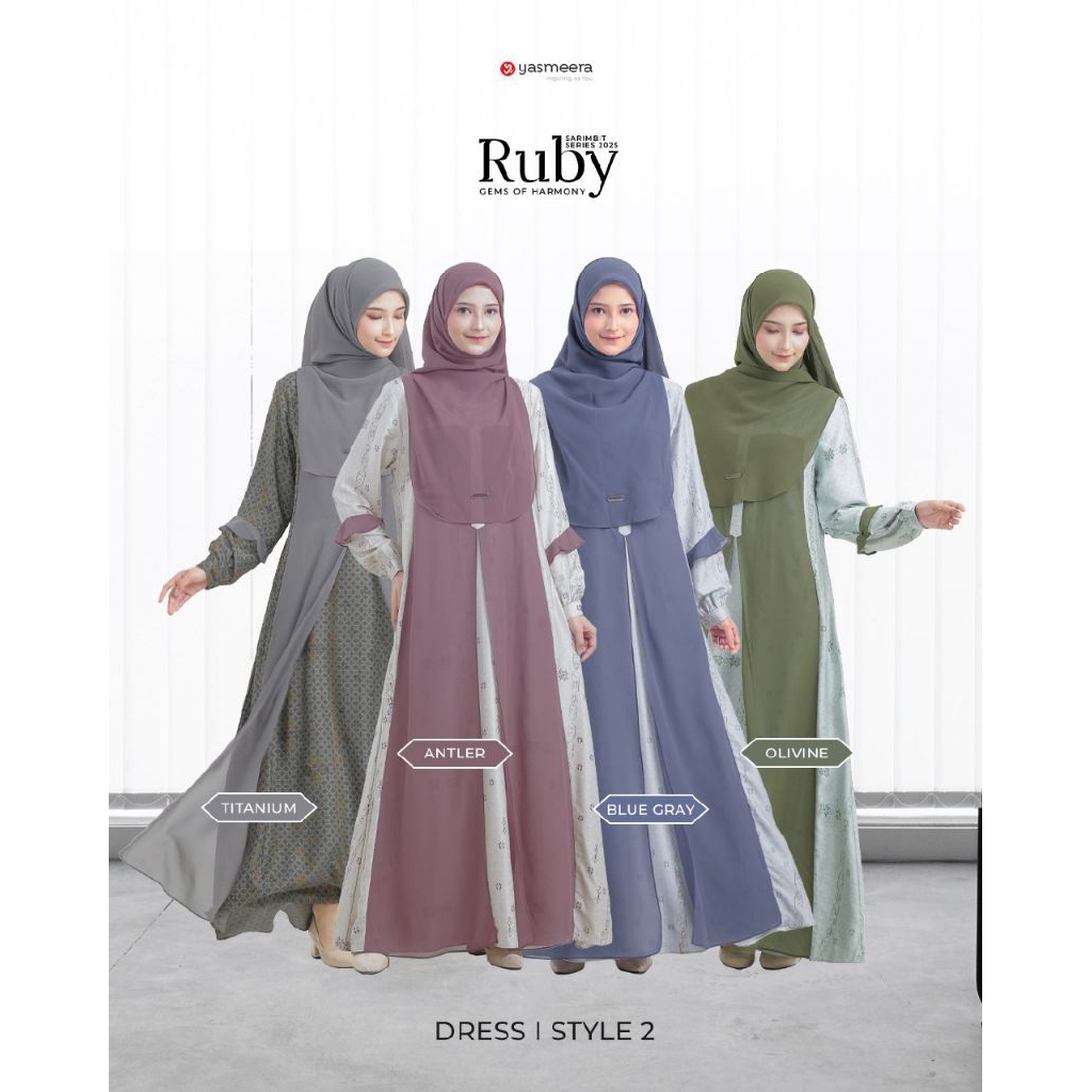 Jual Sarimbit GamisDewasa Ruby Style 2 By Yasmeera El Rasheed | Shopee ...