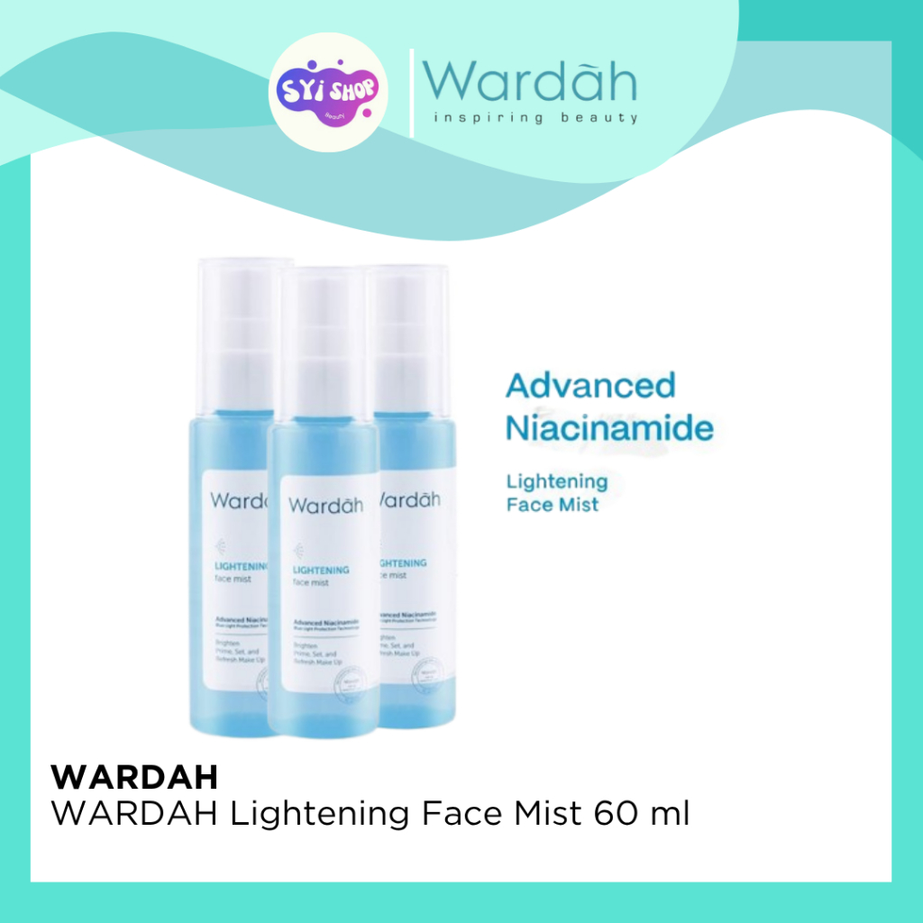 Jual Wardah Lightening Face Mist 60ml – Setting Spray 3in1 dengan 4X ...