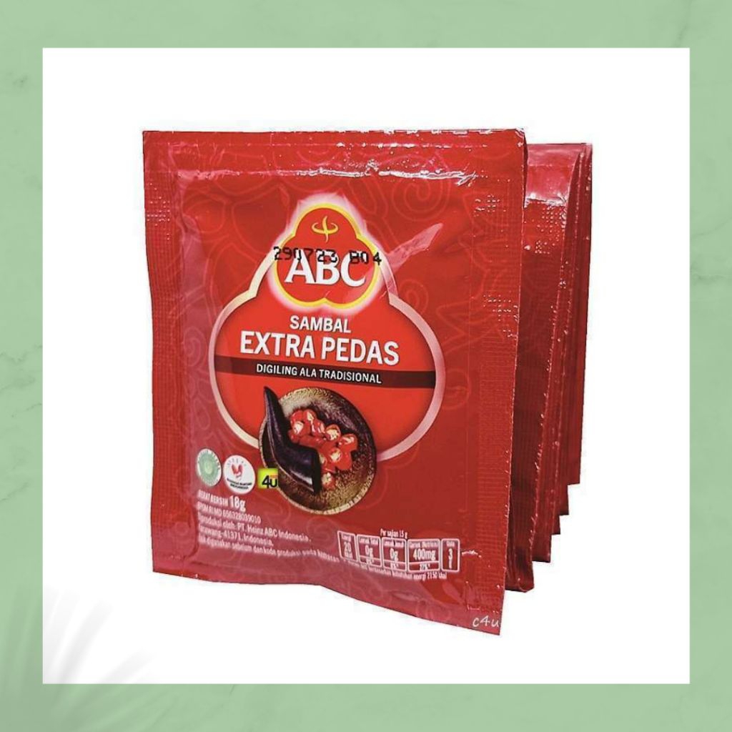 Jual Saos ABC Sachet renceng extra pedas asli 15gm (10pcs) | Shopee ...