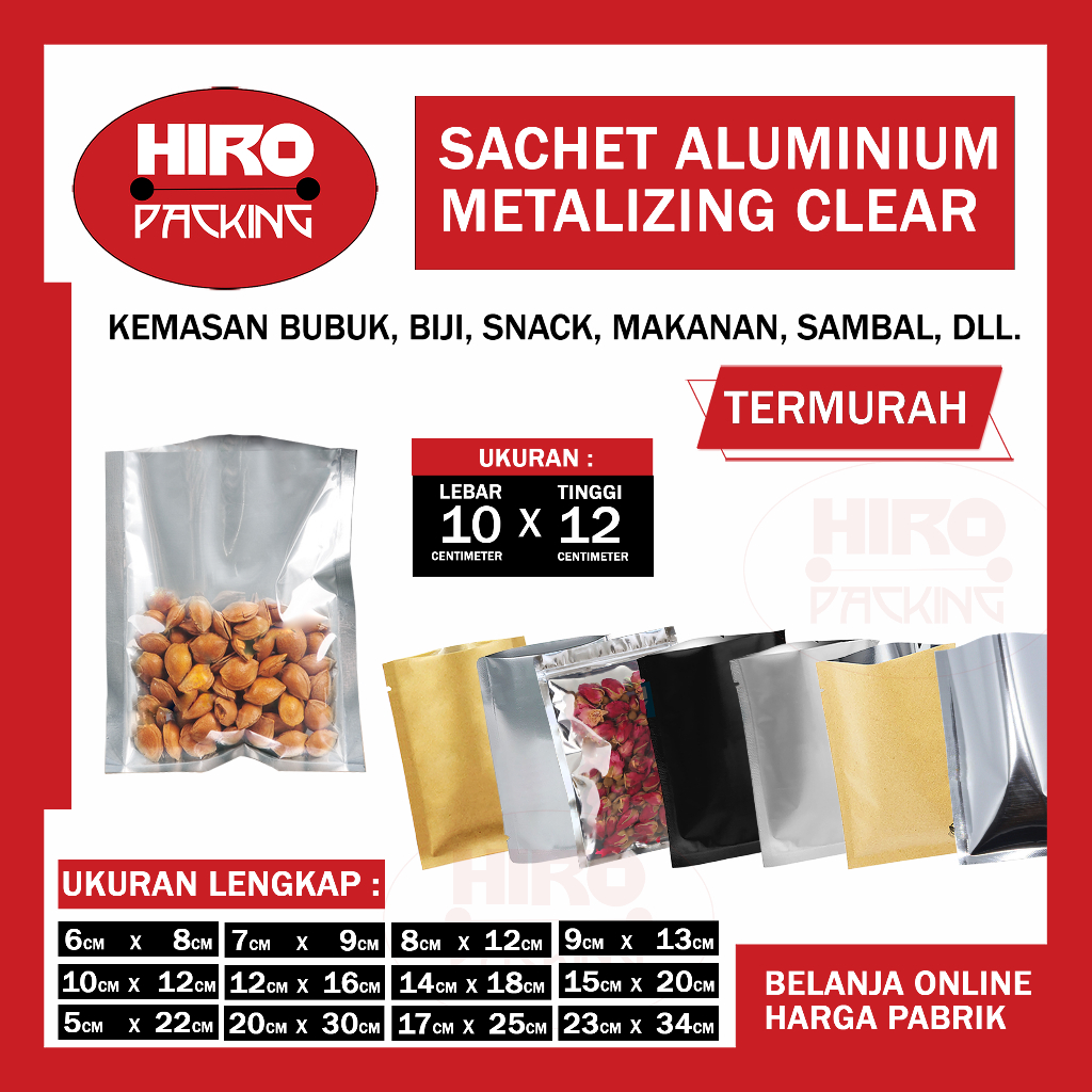 Jual Kemasan Saset Plastik Aluminium Foil Sachet Bungkus Kopi Bubuk ...