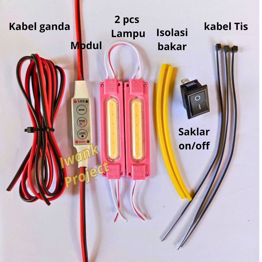 Jual PAKET LAMPU KOLONG + MODUL RELAY BLITZ KEDIP PESAWAT UNIVERSAL ...