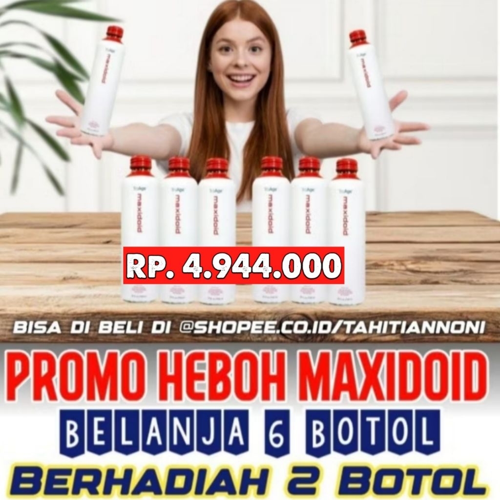 Jual Promo Beli 6 Gratis 2 Botol TNM Maxidoid Free Sloki Obat Herbal ...