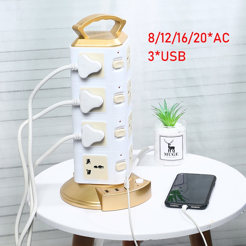 Jual 2500W Stop Kontak USB Type-C Kabel Serbaguna Multiguna Panjang 2 Meter Original Power ...