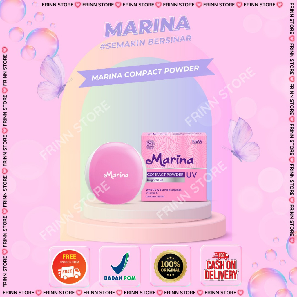 Jual MARINA - COMPACT POWDER ALL VARIANT | Shopee Indonesia