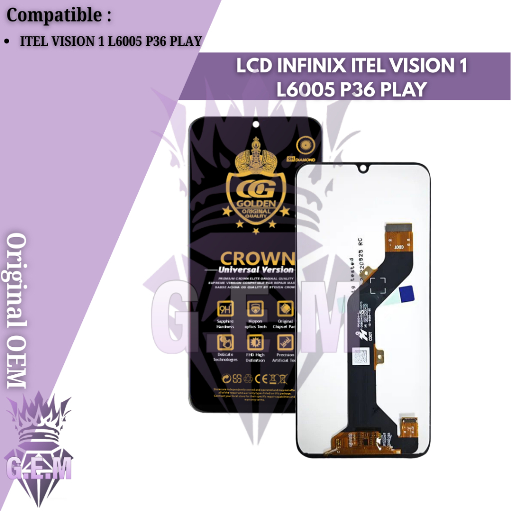 Jual LCD INFINIX ITEL VISION 1 / L6005 / P36 PLAY TOUCHSCREEN FULLSET ...