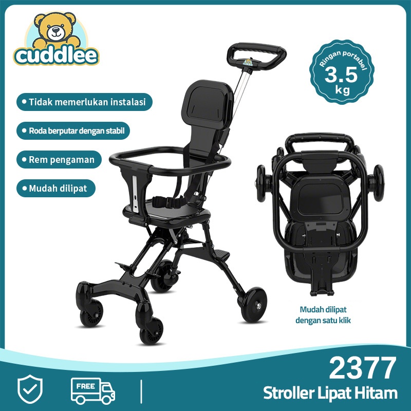 Jual Cuddlee Stroller Baby Lipat Traveling 2377 - Kereta Dorong Bayi 2 ...