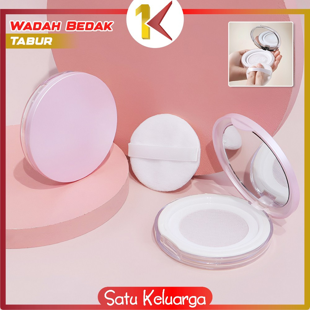 Jual SK-K183 Wadah Bedak Tabur dengan Cermin Loose Powder Case Free ...