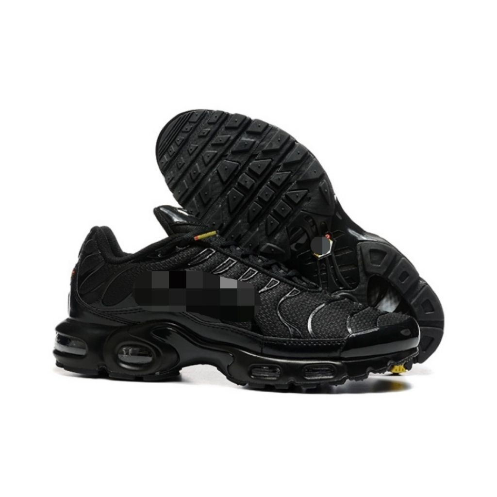 Jual SEPATU RUNNING AM PLUS TN FULL BLACK // SEPATU HITAM POLOS ...