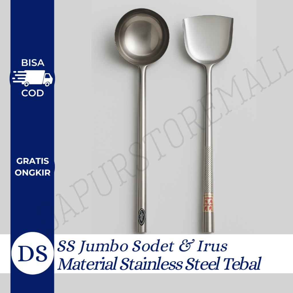 Jual (SS JUMBO) Alat Masak Sodet/Sutil Wajan & Irus/Sendok Kuah ...
