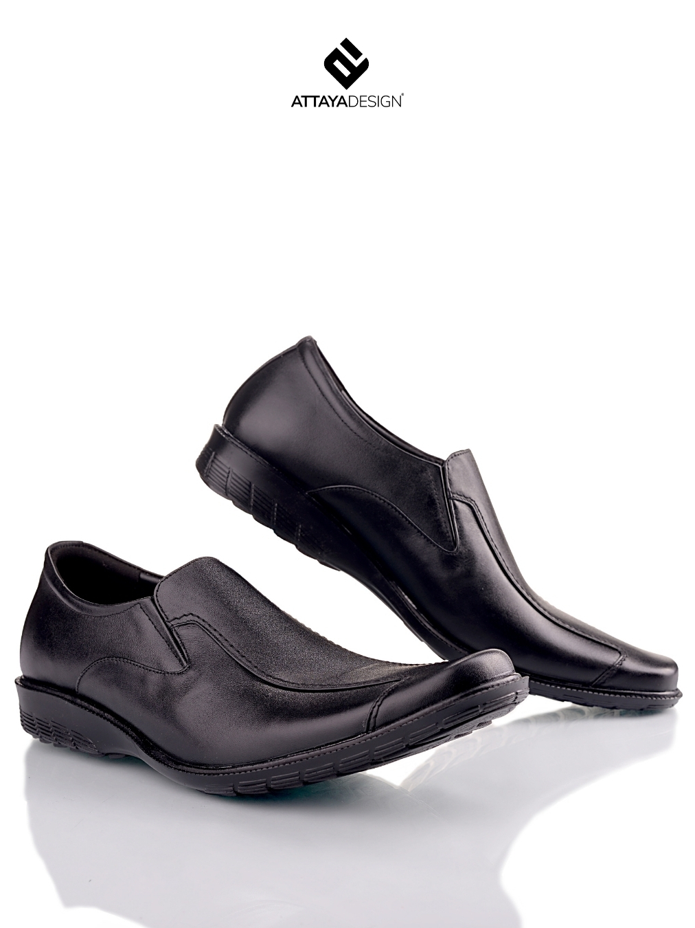 Jual ATTAYA DESIGN Sepatu Pantofel Pria Formal Kerja Kantor Kulit Asli ...