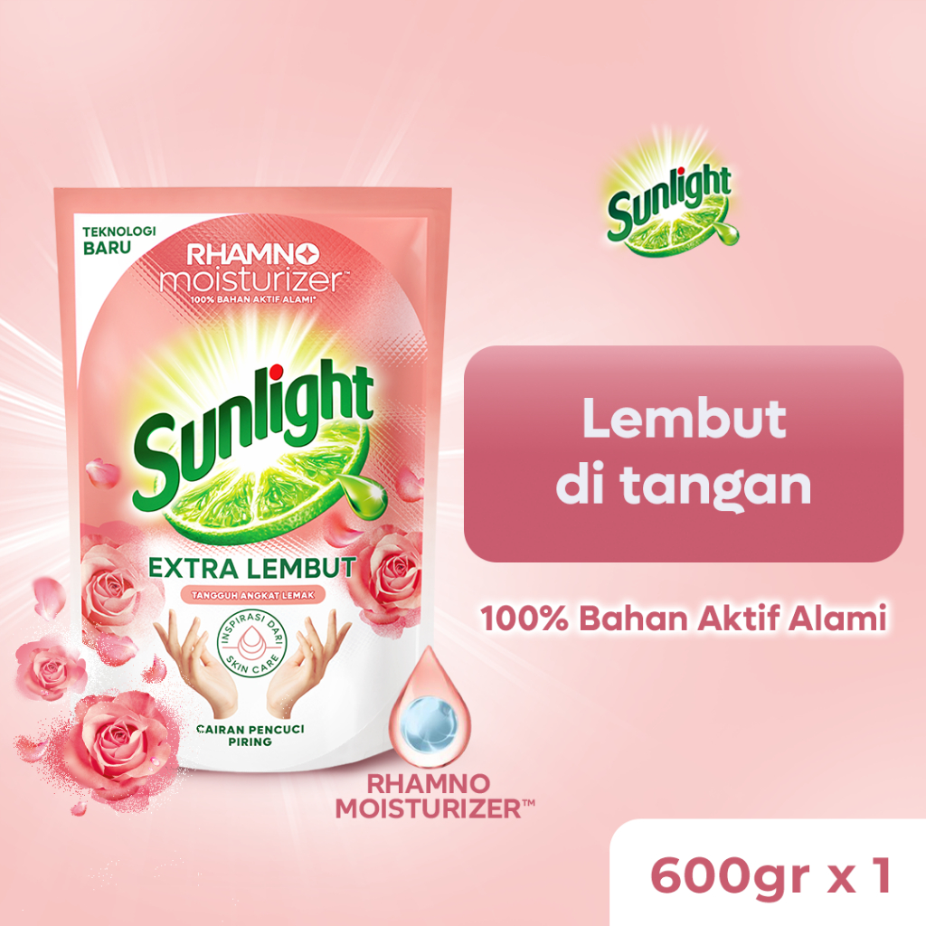 Jual Sunlight Extra Lembut Sabun Cuci Piring 600gr | Shopee Indonesia