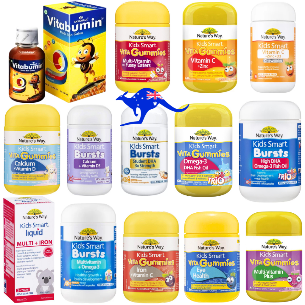 Jual Natures Way Kids Smart Vitamin C + Zinc 60 Vita Gummies D3 75 ...